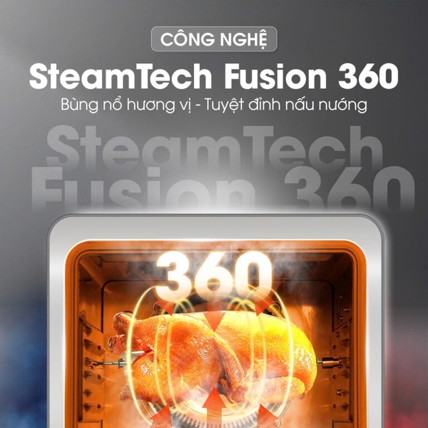 Nồi chiên hơi nước Kalite Steam Fusion Pro 20L - Chiên, Hấp, Nướng Befoyo
