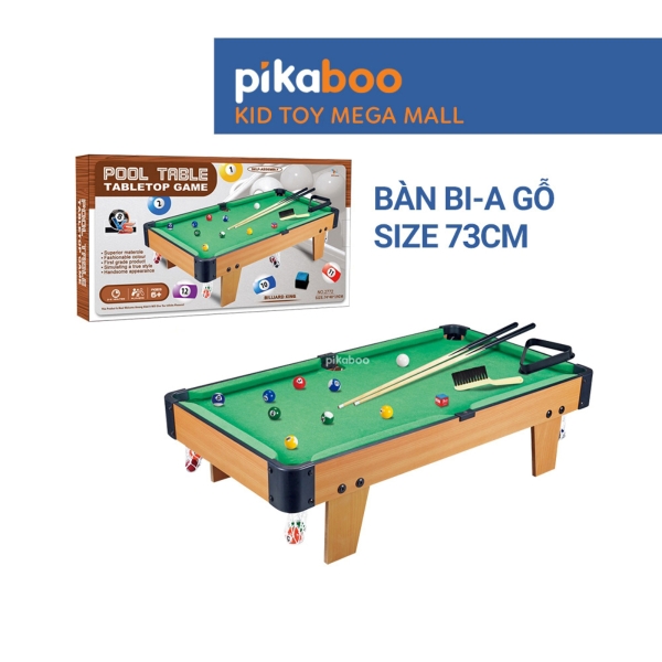 Bàn bi-a bằng gỗ dài 73cm | Pikaboo Kid Toy Mega Mall
