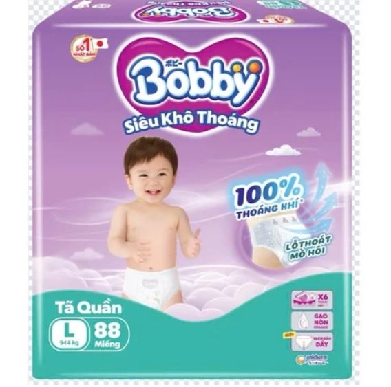 Tã Quần Bobby Jumbo Size M96/L88/XL76/XXL70 Miếng – thienduongtretho.com