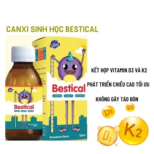 Canxi D3 K2 Bestical 120ml (4m+) – thienduongtretho.com