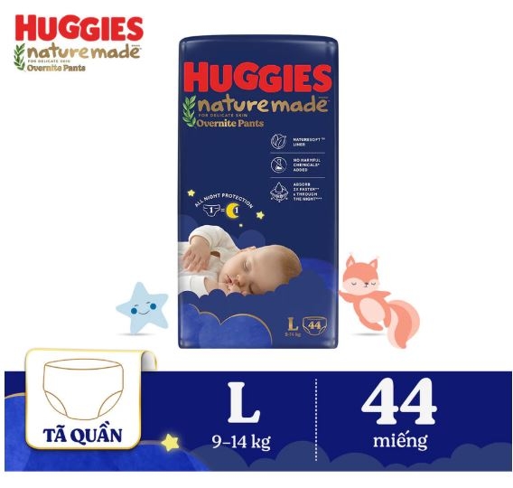 Tã Quần Huggies Nature Made Overnite – thienduongtretho.com