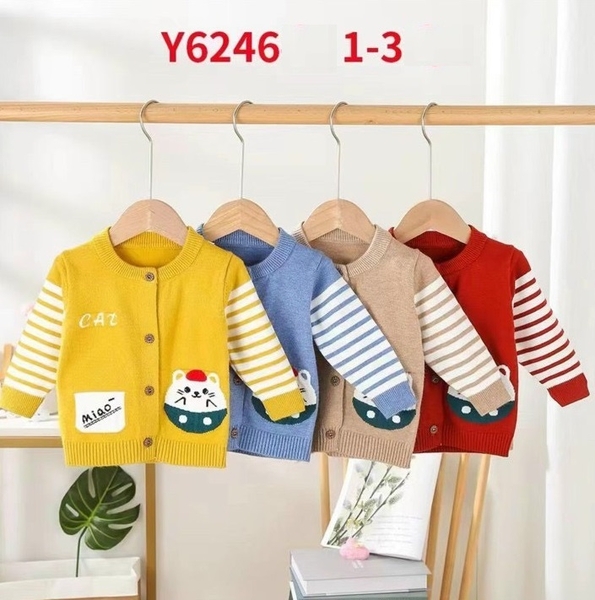 Áo Len Tay Sọc Cho Bé Sơ Sinh 5-11 kg – thienduongtretho.com