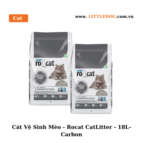 Cát Vệ Sinh Cho Mèo - Rocat - Cát Đất Sét 18L (15.3kg)