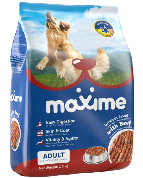 Maxime Thức Ăn Cho Chó Trưởng Thành – Vị Thịt Bò