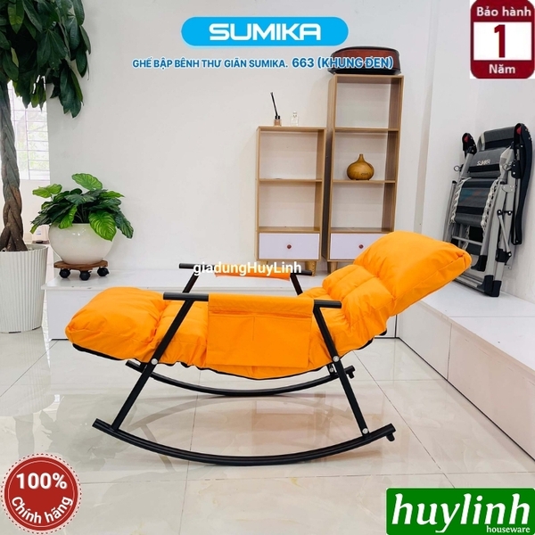 Ghế bập bênh thư giãn Sumika 663 - Tải trọng 200kg - khung thép sơn ...
