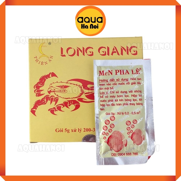 Men vi sinh Long Giang làm trong nước bể cá - Men Pha Lê