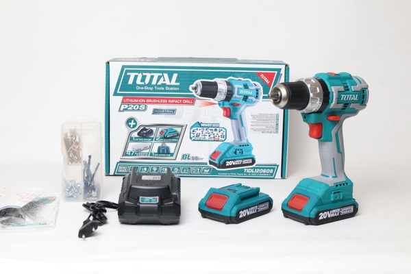 Máy khoan búa không chổi than dùng pin 20V TIDLI20608