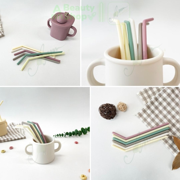 Ống Hút Silicone Modui Bluemama | Ann Beauty Shop