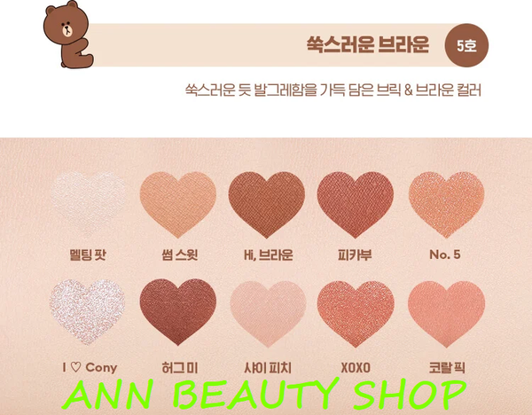 Bảng Phấn Mắt Missha Line Friends Color Filter Shadow Palette (date 9/ ...