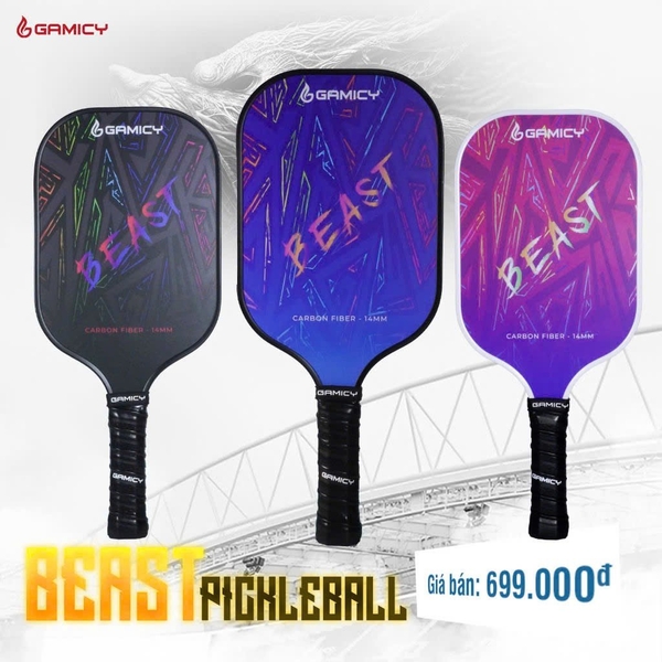 Vợt Pickleball Gamicy Beast T300 14mm Anh em Sport