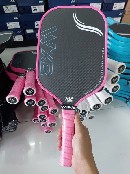 Vợt Pickleball Windy WX2 Viền Hồng Anh em Sport