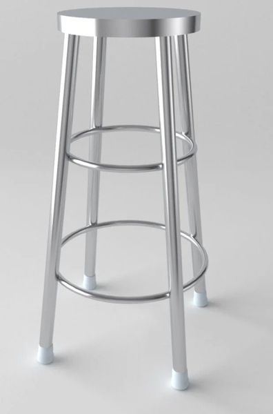 Ghế đẩu inox FELIX CAO 750CM Qp NHUADUYTANSALE.COM