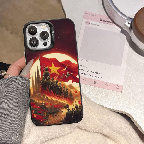 Ốp Việt Nam Kháng Chiến Thắng Lợi IMD Nhám Chống Sốc Shin Case