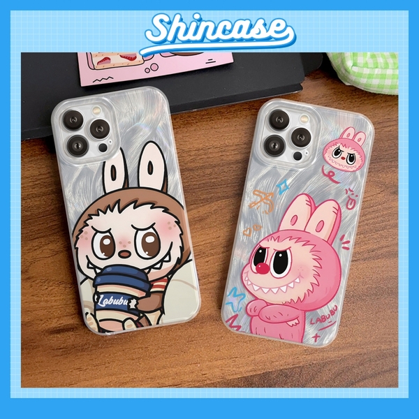 Ốp Lazy Labubu Mềm Ánh Bạc Shin Case