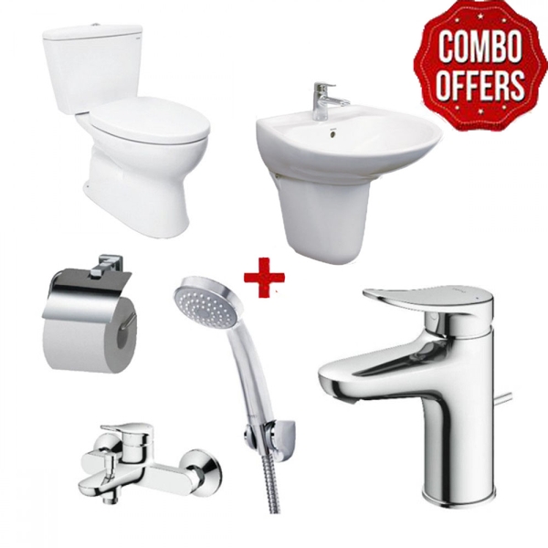 Combo TOTO 2 Bộ CS300DT3Y1 + LHT300CR + TLS04301V + TBS04302V ...