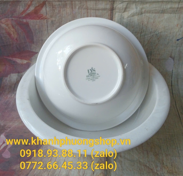 Thố cơm, thố canh lớn gốm sứ Minh Long - thố sứ minh long Khánh Phương Shop
