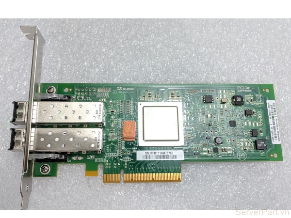 Cạc HBA Card FC IBM QLogic QLE2562 8Gb 2 port FC SFP 42D0512 42D0516 ...