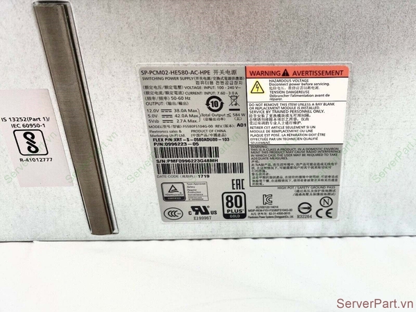 753322-001 756486-001 SP-PCM02-HE580-AC-HP Bộ nguồn 3Par 8000 ...