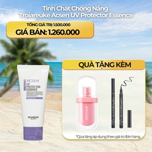 Kem chống nắng Troiareuke UV Essence SPF50+ PA+++ 50ml | LENGRINSTORY