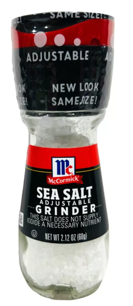 Muối Biển MCCORMICK Sea Salt Grinder 60g 2.12oz - Organic360
