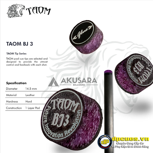 Đầu tẩy phá nhẩy TaoM BJ3 | DPCUES - Dũng Phạm Billiards Shop