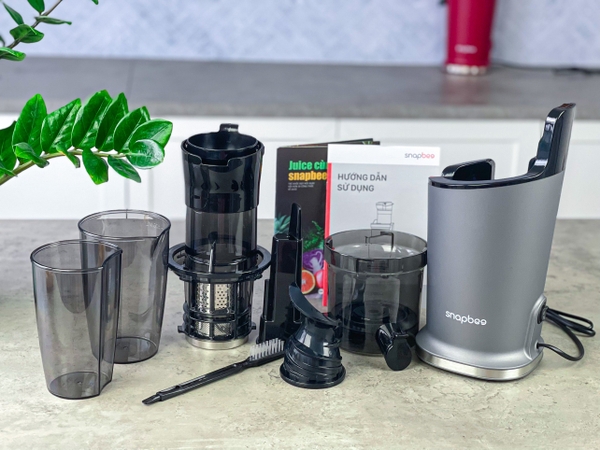 Máy ép hoa quả chậm Snapbee S300 Max (Màu đỏ) QA MART VIỆT NAM