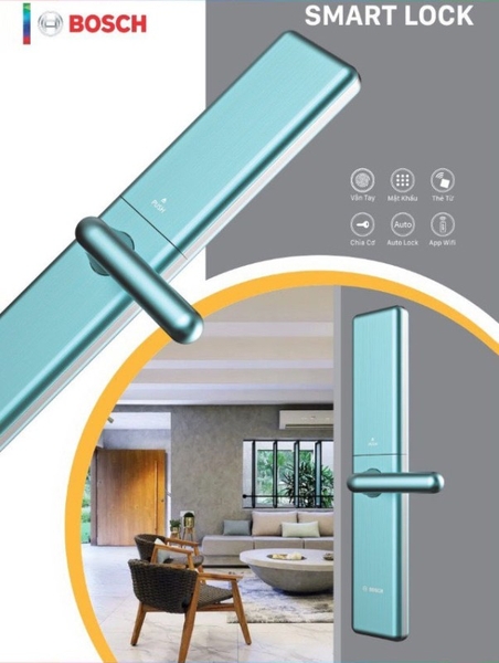 Khóa Vân Tay Bosch Model ID80 JADE GREEN (APP) Top Kitchen
