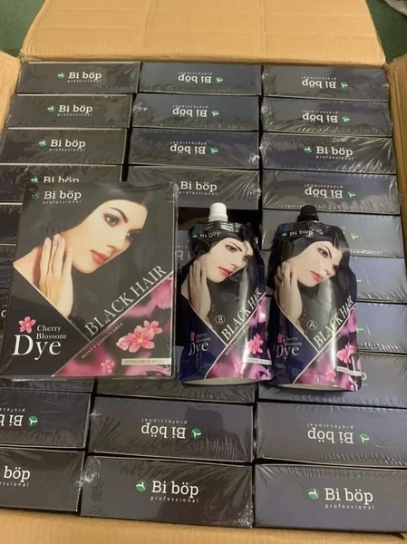 Thuốc Nhuộm Bibop Collagen Phủ Bạc Đen Tóc, Nâu Tóc Chính Hãng 500mlx2 ...
