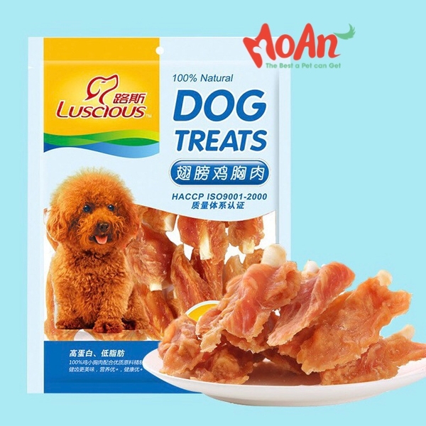 Miếng Gà xiên Que Sữa Luscious 200g MoAnPetShop.com