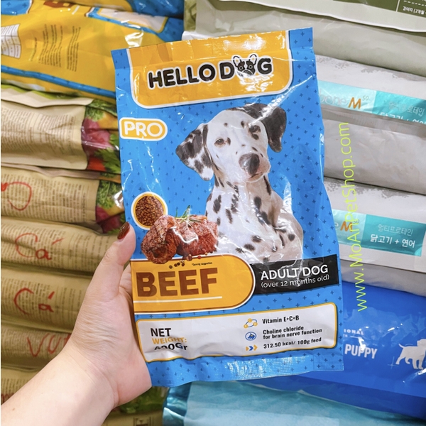 Hạt Hello Dog Pro Adult [Bò Nướng] 400g MoAnPetShop.com