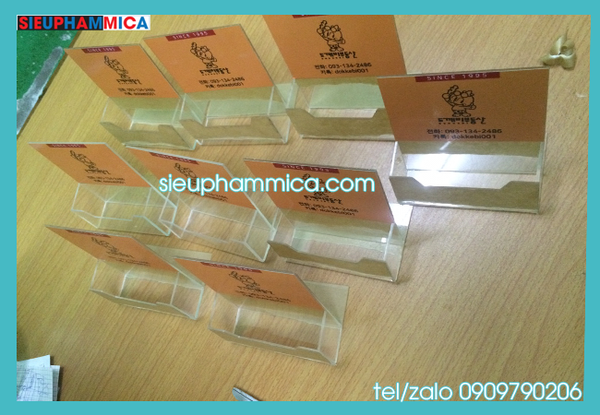 Kệ namecard mica đep SIEUPHAMMICA