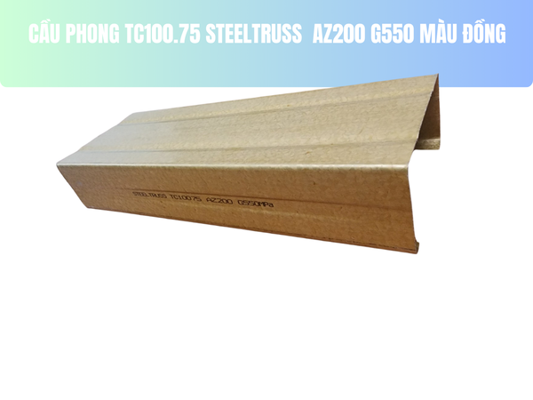 TC100.75-Thanh xà gồ/cầu phong thép mạ Steeltruss màu vàng AZ200 | CÔNG ...