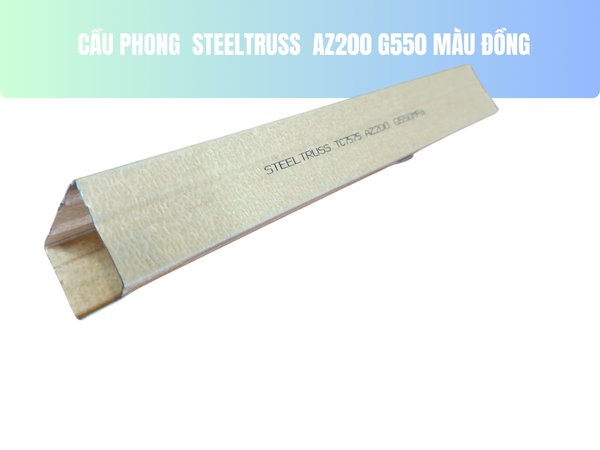 TC7575-Thanh cầu phong/xà gồ mạ nhôm kẽm Steeltruss màu vàng AZ200 ...