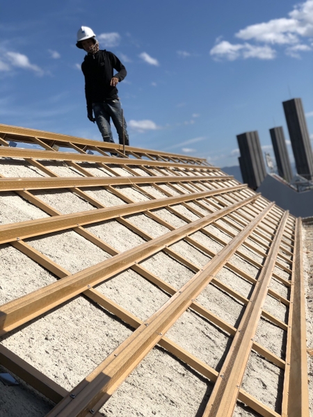 TS40.48-Thanh mè/lito mạ nhôm kẽm nhẹ TS40.48 STEELTRUSS màu vàng AZ200 ...