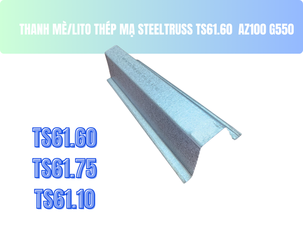 TS61.60- Thanh mè lito mạ hợp kim nhôm kẽm STEELTRUSS AZ100 | CÔNG TY ...