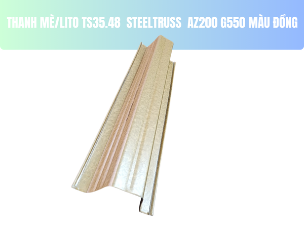TS35.48-Thanh mè/lito thép mạ nhôm kẽm STEELTRUSS AZ200 màu vàng | CÔNG ...