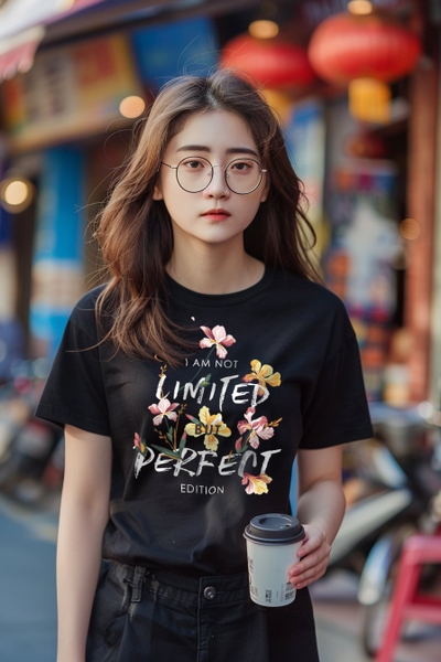 Áo Thun Nữ TRALI 24422 Màu Đen Limited | THỜI TRANG TRALI