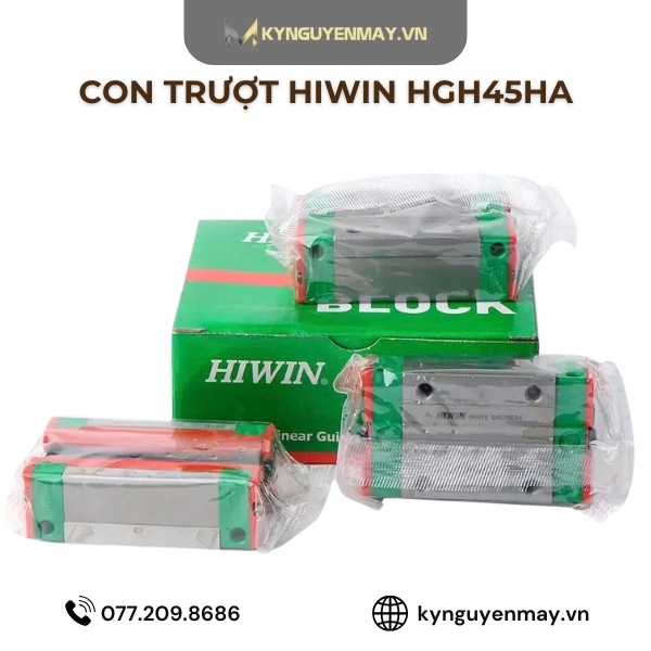 Con Trượt HIWIN HGH45HA | Bi Bạc Trượt 171.2x86x70mm