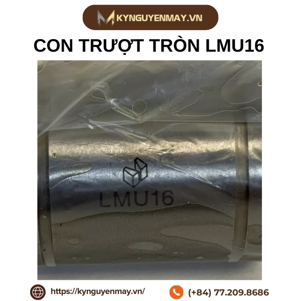 Bạc Trượt Tuyến Tính LMU16 | Bạc Trượt Đơn 16x28x37mm