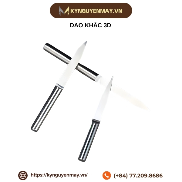 Dao Khắc 3D | Dao Khắc Chữ V Dài 40 - 50 mm | Đường Kính Chuôi 3,175mm