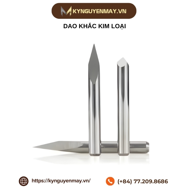 Dao Khắc Kim Loại 20/30/40/45/60/90 độ 3 Cạnh, Chuôi 3,175mm