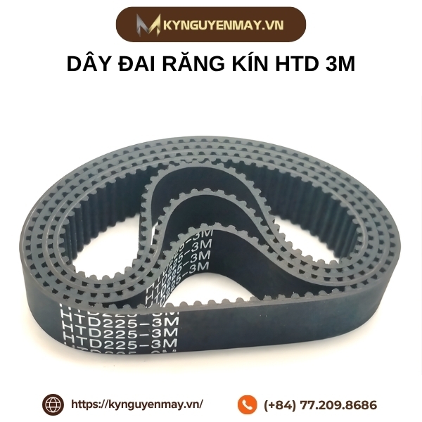 Dây Đai Răng Kín HTD 3M | Giảm Ma Sát - Hạn Chế Tiếng Ồn