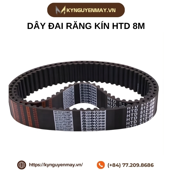 Dây Đai Răng Kín HTD 8M | Khả Năng Chịu Tải Tốt