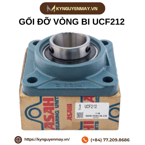 Gối Đỡ Vòng Bi UCF 212 | Bạc Đạn Đỡ Trục 60x175x143mm