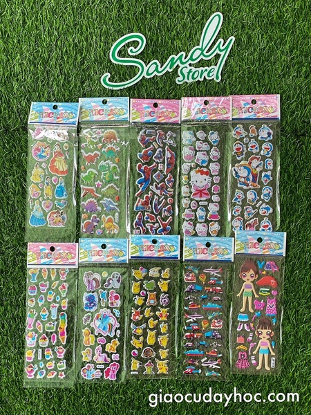 STICKER NỔI 3D (7*20CM) - Sandy Store