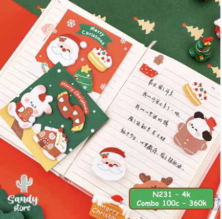 N231 - Sticky Note 3 Icon Noel - Sandy Store