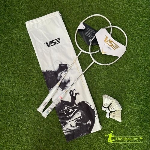 Vợt Cầu Lông VS Ace Power 11 Max - Trắng Đen Chính Hãng - Khung Carbon Thể Thao Uni