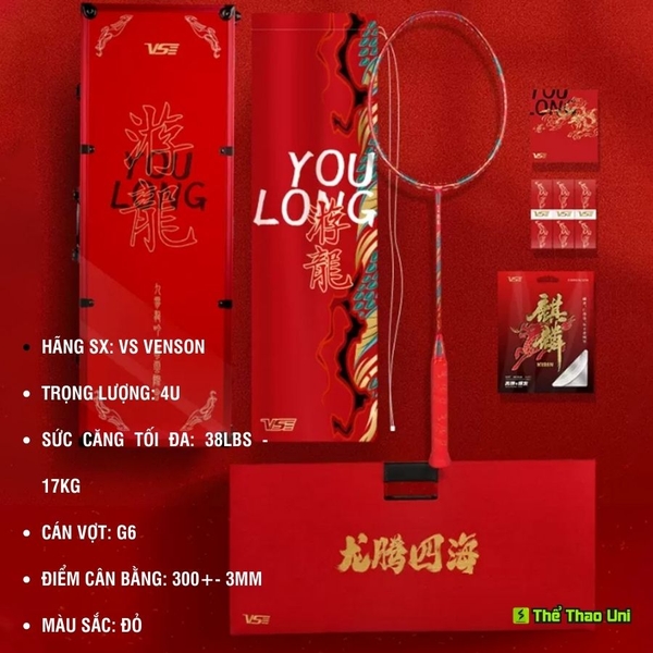 Vợt Cầu Lông VS Youlong Rồng Đỏ Chính Hãng Full Box Tết 2024 - Khung ...
