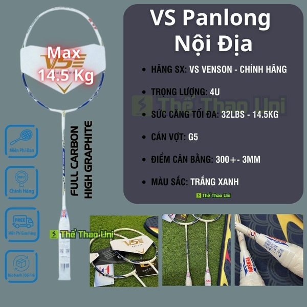Vợt Cầu Lông VS Panlong Nội Địa Chính Hãng Thể Thao Uni