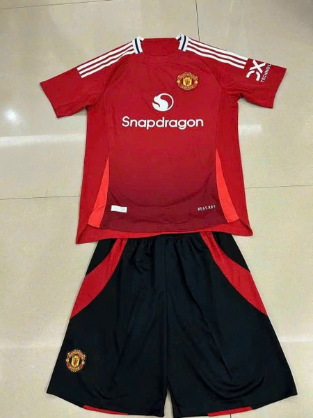 Áo Đá Banh Đội Tuyển Manchester United MU Snapdragon Sân Nhà 24/25 Đỏ ...